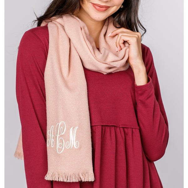 Soft as Cashmere Scarf - Rose Gold Metallic – Initial Outfitters