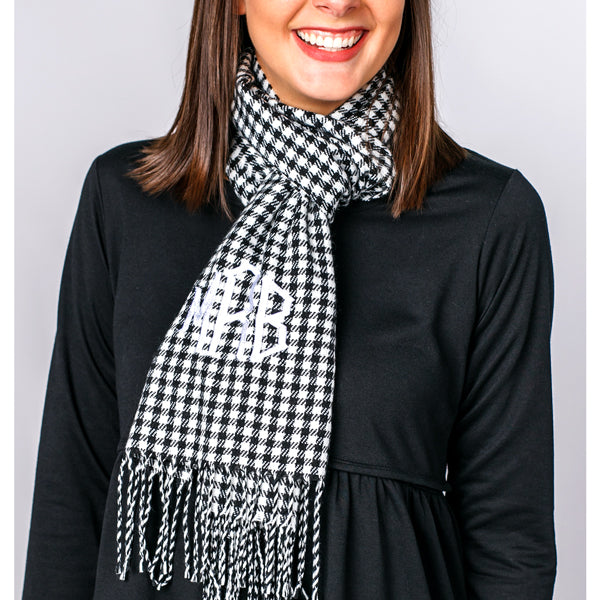 Soft as Cashmere Scarf - Black & White Check – Initial Outfitters